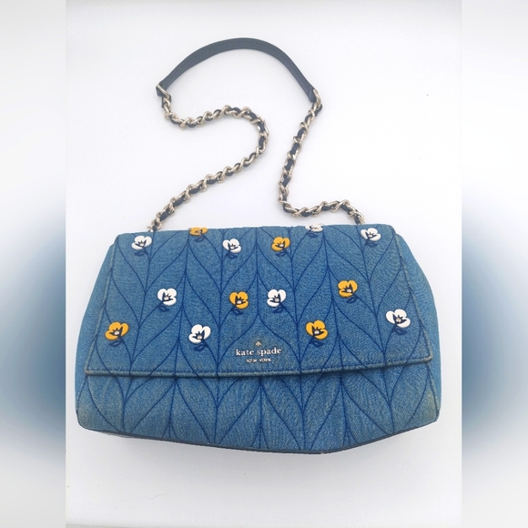 kate spade | Bags | Kate Spade Denim Shoulder Handbag | Poshmark